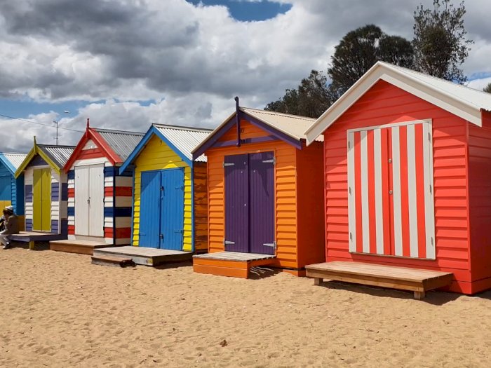 Brighton Bathing Box, Rumah Kayu Warna-warni di Tepi Pantai Australia ...