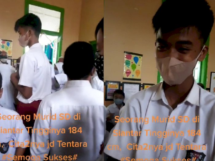 Nyaris 2 Meter, Tinggi Murid Kelas 6 SD Ini Bikin Netizen Heboh: Pas ...