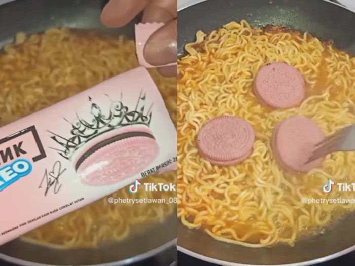 Viral Wanita Masak Mie Instan Dicampur Oreo BLACKPINK, Netizen Protes ...