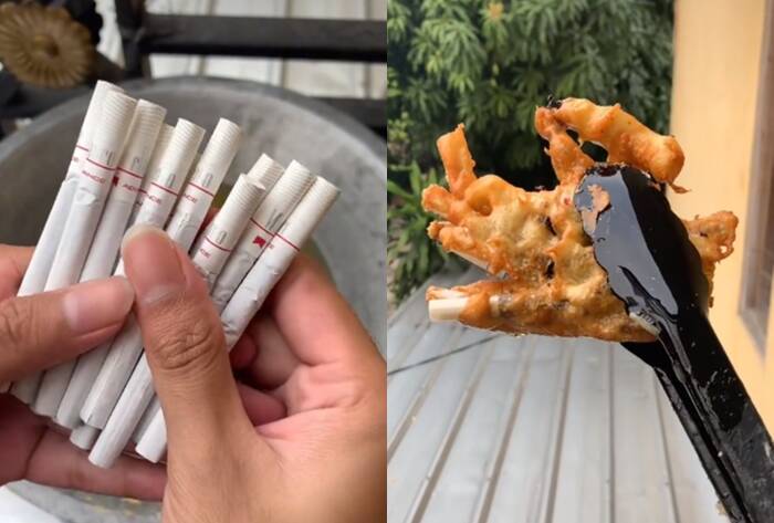 Bukan Sayur atau Jagung, Cowok Ini Malah Bikin Bakwan dari Rokok ...