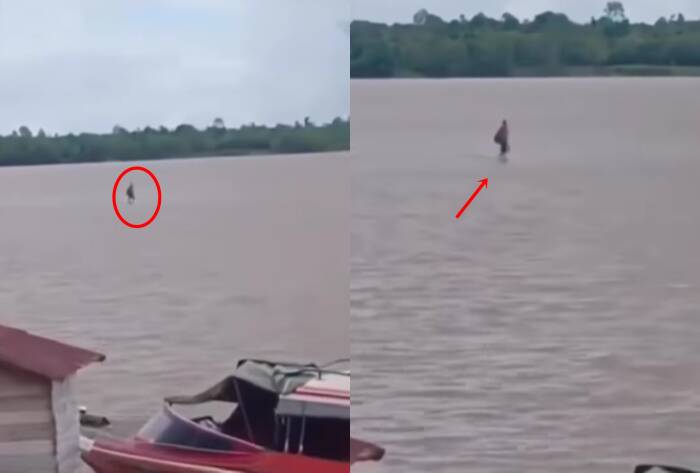 Geger Penampakan Pria Berjalan di Atas Air, Netizen Syok & Minta ...