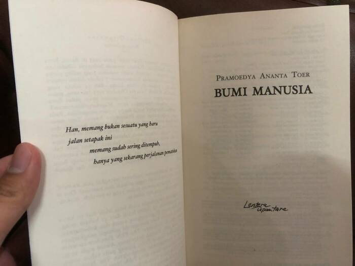 Pramoedya Ananta Toer Quotes Bumi Manusia